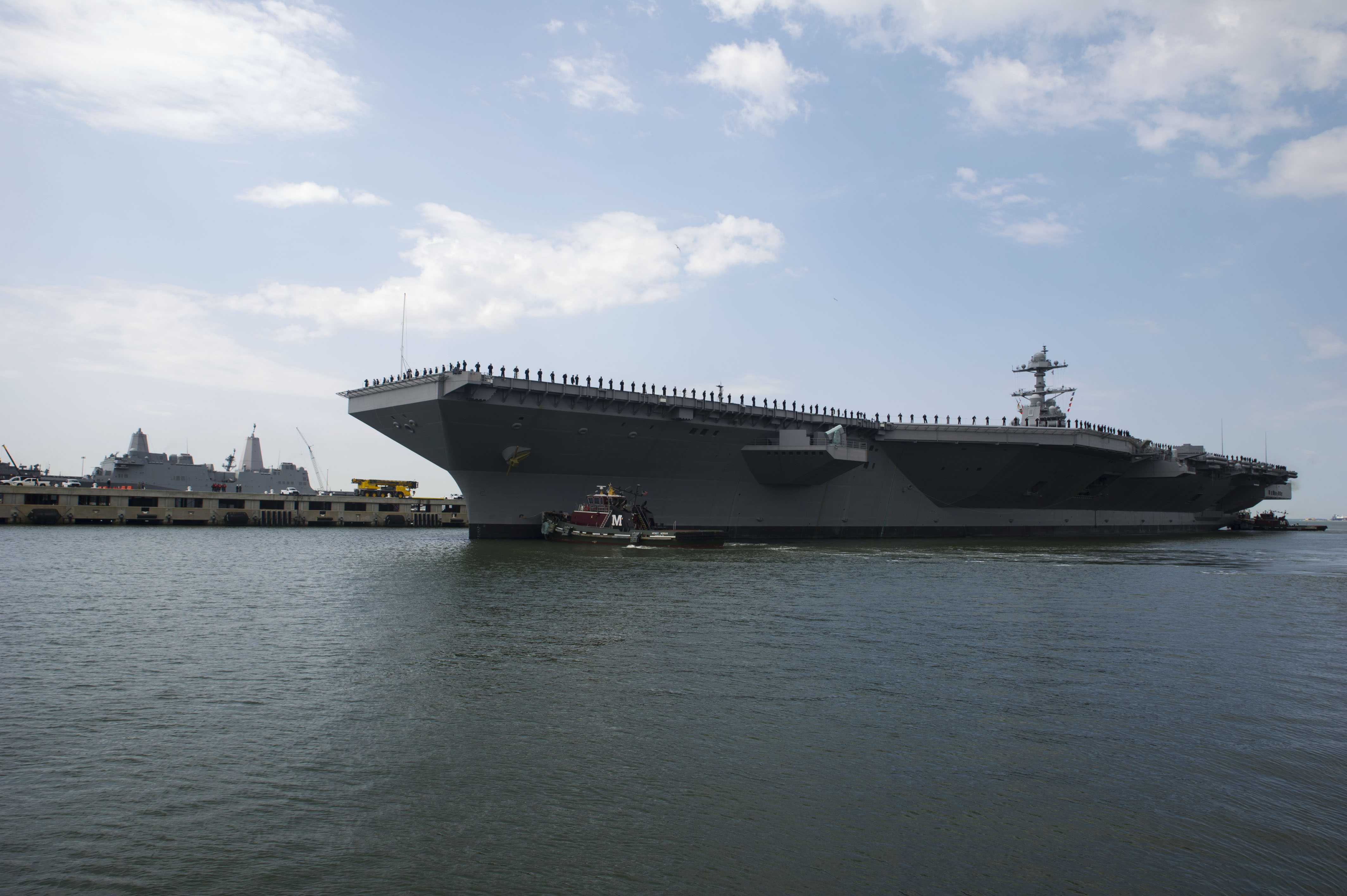 USS Gerald R. Ford arrives in homeport